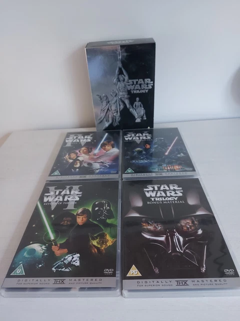 STAR WARS ORIGINAL Trilogy DVD Box Set 1977 | 4 Discs + Booklet ...