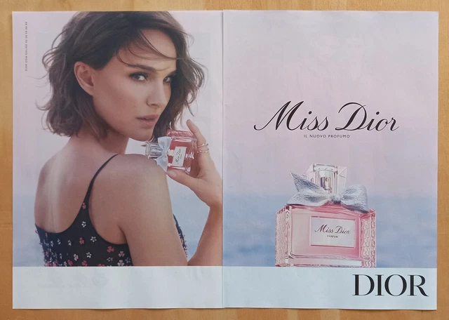 PUBBLICITÀ ITALIAN CLIPPING 2024 Profumo MISS DIOR Natalie Portman EUR ...