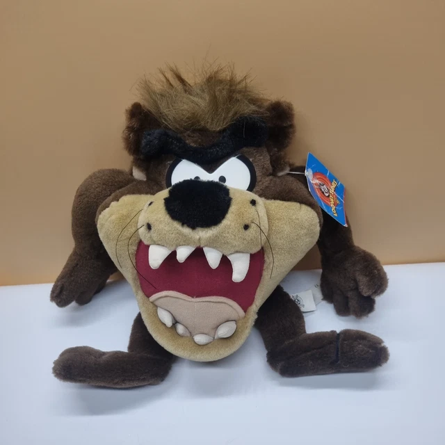 VINTAGE 1998 TAZ Tazmanian Devil Warner Bros Looney Tunes Ace Plush ...