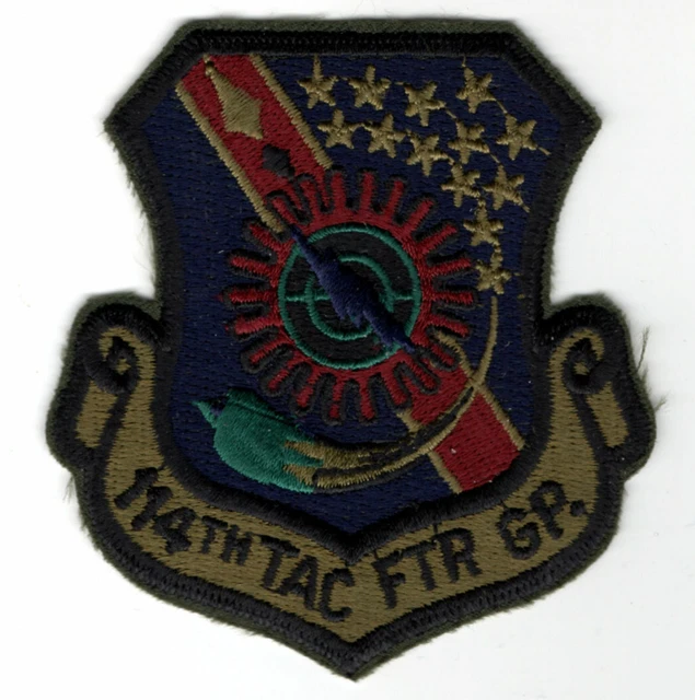 OLD USAF PATCH - 114th Tactical Fighter Group - South Dakota ANG - 1970 ...