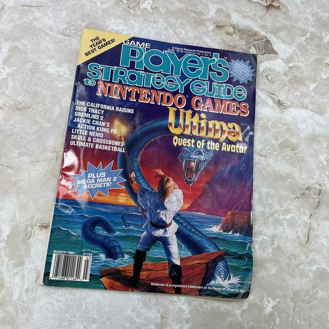 GAME PLAYER’S STRATEGY Guide Nintendo Games Magazine Ultima Quest of ...