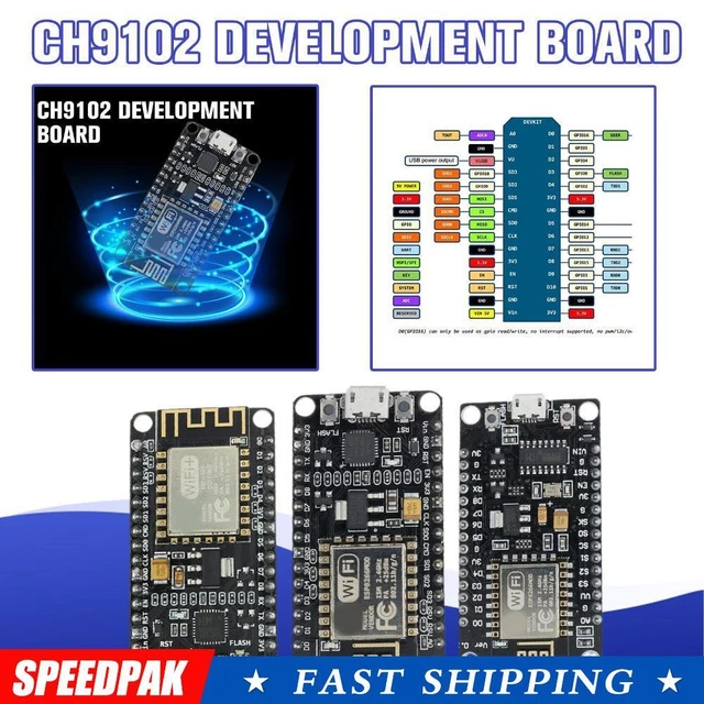 ESP8266 NODEMCU V2 CH9102 CP2102 NEW Wifi Development Module Board H1B8 ...