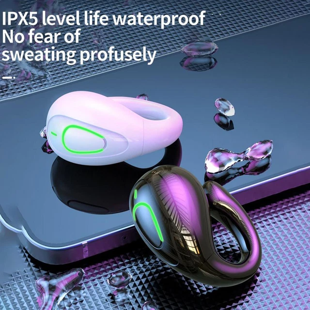 BLUETOOTH 5.3 WIRELESS S20 OWS Ear-Clip Bone Conduction Earphones' P1U4 ...