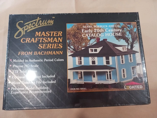 BACHMANN SPECTRUM MASTER Craftsman House Model Kit - HO Scale Lighted ...