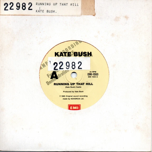 KATE BUSH RUNNING Up That Hill Aussie 7" Promo 1985 $10.00 - PicClick AU
