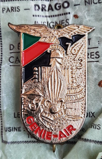 INSIGNE 76/3 GÉNIE Air Indochine LÉGION ÉTRANGÈRE Retirage 1983 Drago ...