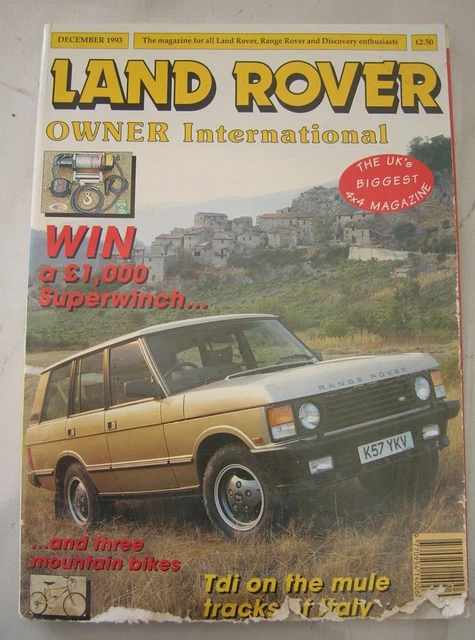 LAND ROVER OWNER International Magazine - December 1993 £1.76 - PicClick UK