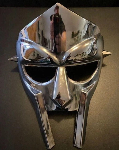 MEDIEVAL MF DOOM Mask Mad-villain Steel Face Armor Hand-Forged ...