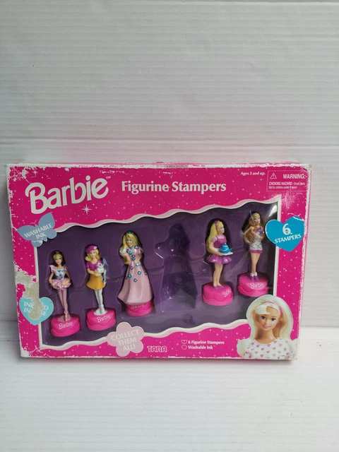 BARBIE FIGURINE STAMPERS Mini Dolls Collector Figure Set 1996 Tara Toy ...