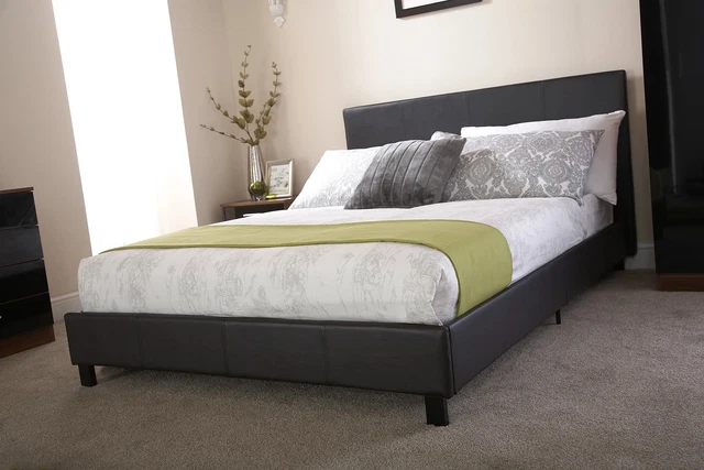 BED IN A Box Storage Upholstered Double 135Cm 4ft 6 Bedroom Black £109. ...