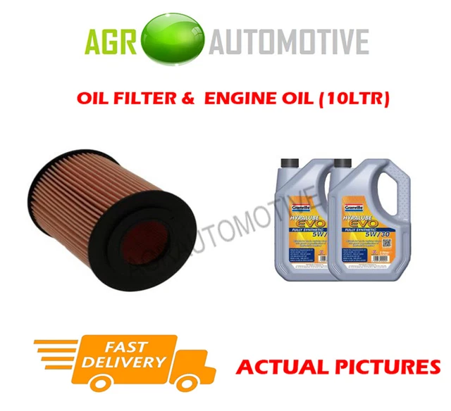 OEM SPEC DIESEL Oil Filter + Vl 5W30 Oil For Mercedes-Benz C300 3.0 231 ...