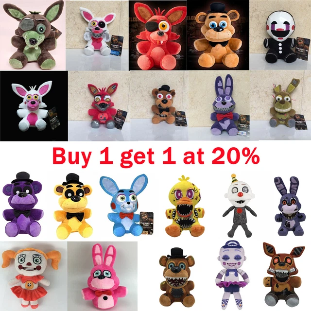 FNAF FIVE NIGHTS at Freddy's Plush Doll Security Breach Foxy Bear Kids ...