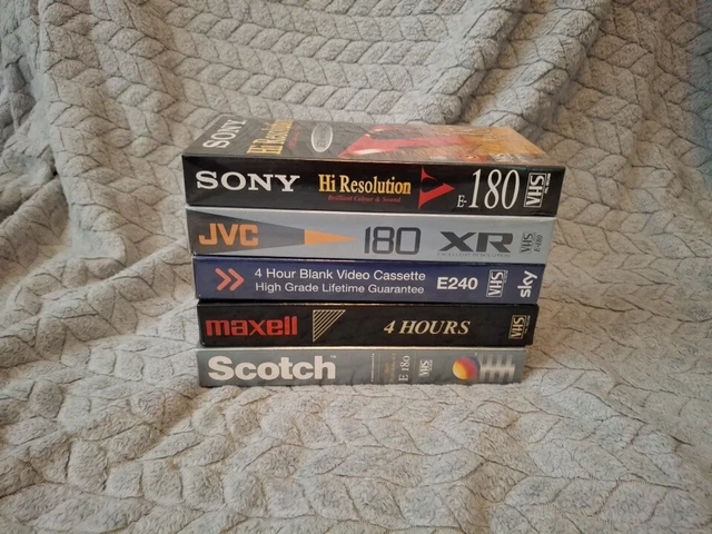 5 X MIXED Bundle VHS Tapes Blank Video Cassettes | New & Sealed £15.00 ...