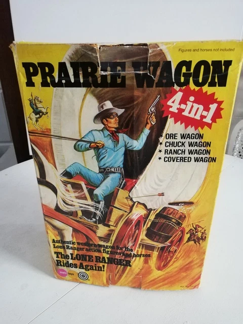 LONE RANGER PRAERIE Wagon 7412, Big Jim, Marx, Gabriel, 4 en 1 EUR 160 ...