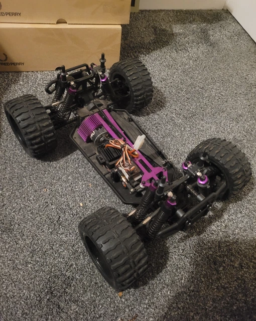 HIMOTO 1/10 SCALE brushed rc truck missing body shell controller may ...