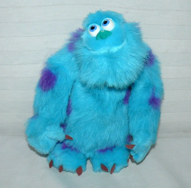 HASBRO DISNEY MONSTERS Inc NICE BLUE SULLEY MONSTER 9" Plush STUFFED ...