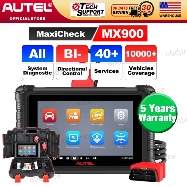2024 AUTEL MAXICHECK MX900 Full Bidirectional Scanner Tool Upgraded ...