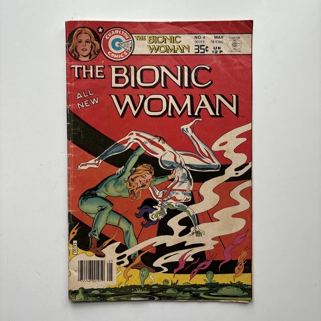 THE BIONIC WOMAN #4 Comic Book May 1978 - The Deadly Maze, Cyborg Andrea Android £7.87 - PicClick UK