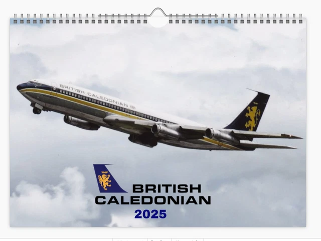 BCAL BRITISH CALEDONIAN AIRWAY 2025 Tribute Calendar Wall Calendar A4 ...