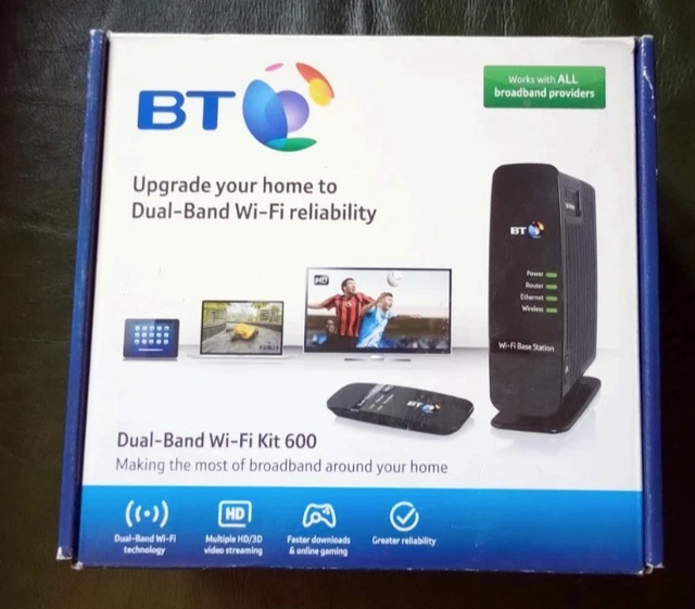 BT DUAL-BAND WI-FI Kit 600 (5ghz addon) Base station and Dongle £16.15 ...