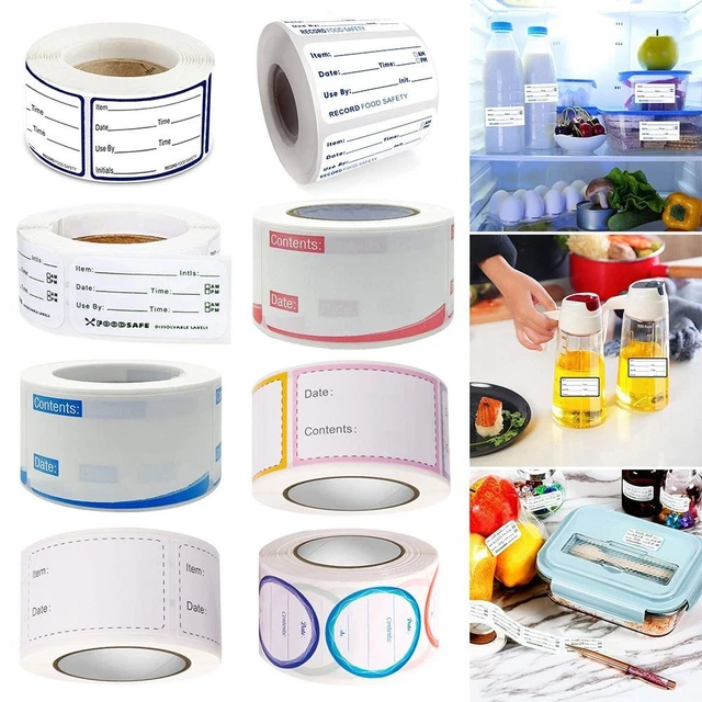 FOOD STORAGE LABEL Kitchen Sticker Date Content Label Food Stickers EUR ...