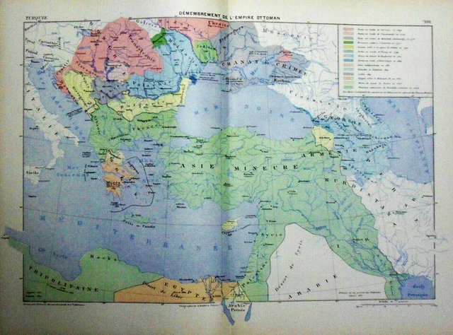 1881 ORIGINAL MILITARY Map MARGA.MAP OF THE DISMEMBERMENT OF THE ...