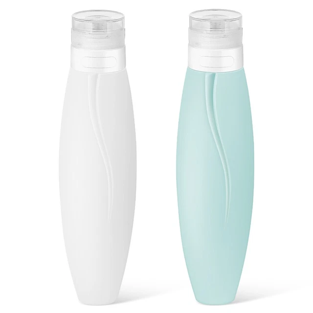 2 PCS LOTION Bottles with Lids Refillable Travel Size Cream Squeeze $24 ...