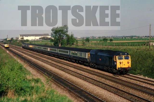 35MM SLIDE BR British Rail Diesel Loco Class 50 50030 Maidenhead 1981 ...