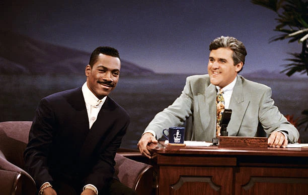 EDDIE MURPHY DURING an interview with host Jay Leno on July 8, - 1992 ...
