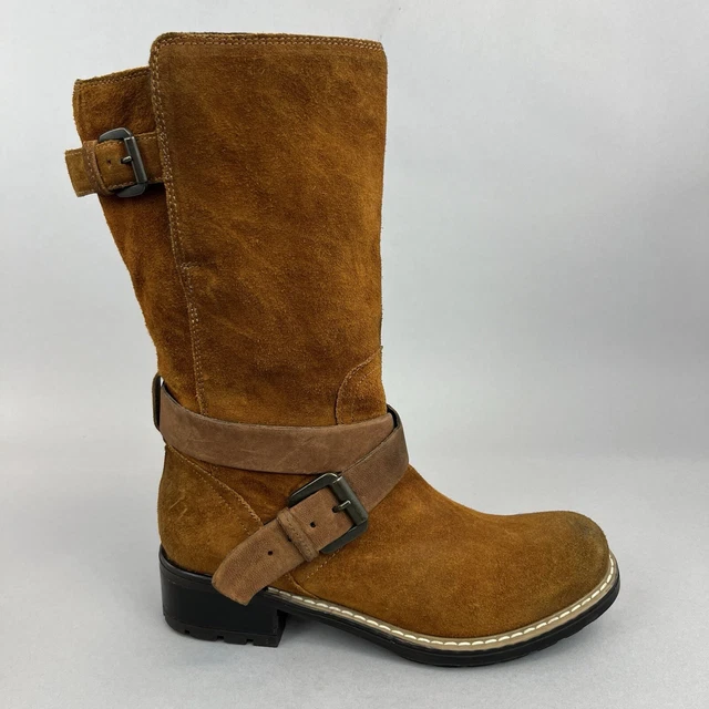 CLARKS LALLANA BEAT Ladies Biker style Boots NEW Suede Brown UK 3.5 EU 36 25.97 PicClick UK