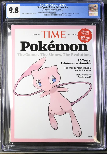 TIME MAGAZINE SPECIAL Edition: Pokémon - Mew Cover CGC 9.8 - Reprint £ ...