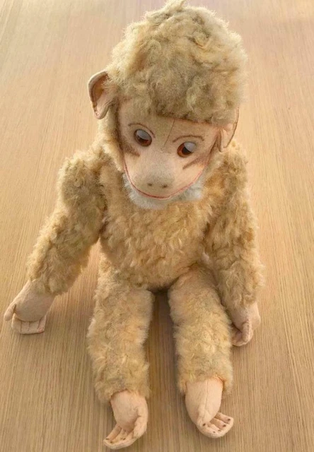 C1930 HERMANN ? Steiff ? Wood Filled Mohair Bearded Monkey Ape Teddy ...