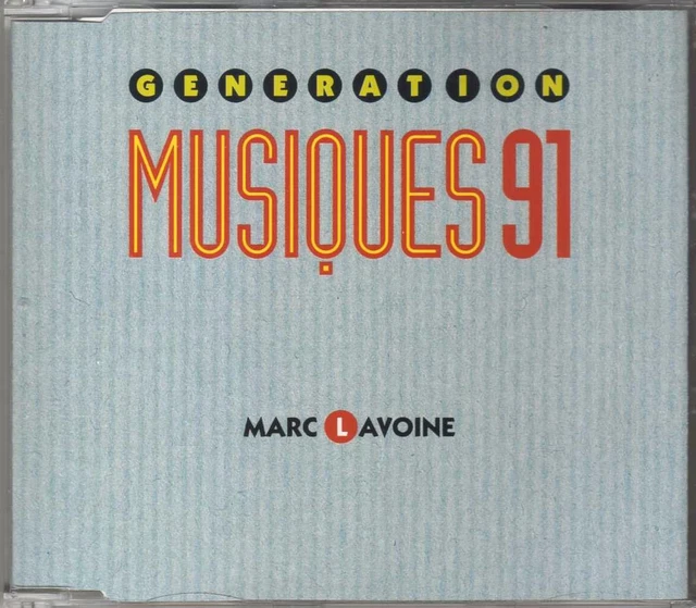 MARC LAVOINE - Génération Musiques 91 - Promo CD Maxi - 1991 - Chanson ...