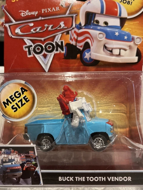 DISNEY PIXAR CARS Mega Toon Buck The Tooth Vendor 1:55 diecast new in ...