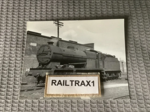 RAILWAY STEAM PHOTOGRAPH - 49627 At Rose Grove Shed. (Lancashire). (Old ...