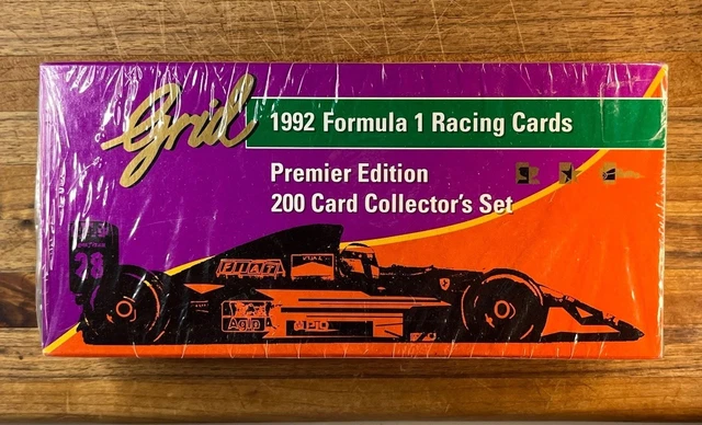 1992 GRID FORMULA 1 Racing Cards Premier Edition 200 Card Collector's ...