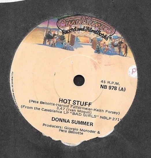 DONNA SUMMER - Hot Stuff / Journey To The Centre Of Your Heart - 7" single 45rpm $15.00 ...