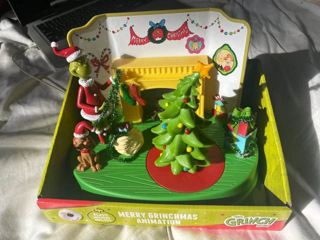 THE GRINCH MERRY Grinchmas Animated Table Top Scene Lights Music ...