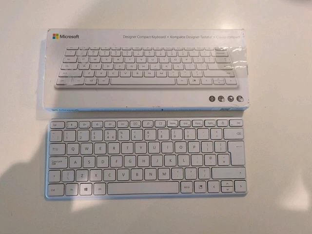 MICROSOFT DESIGNER COMPACT Keyboard Surface Boxed English Layout Very ...