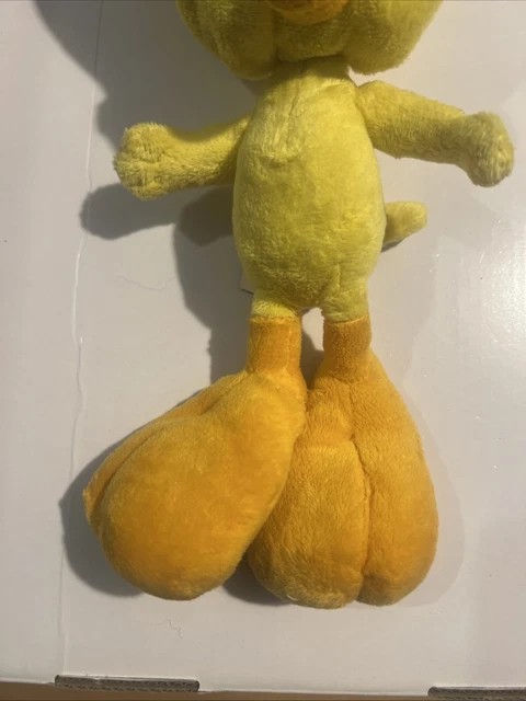 VINTAGE LOONEY TUNES Tweety Bird Plush Toy Yellow Warner Bros Stuffed ...