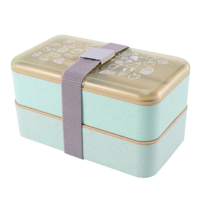 FOOD CARRIER LUNCH Snack Container Office Japanese-style Double Layer £ ...