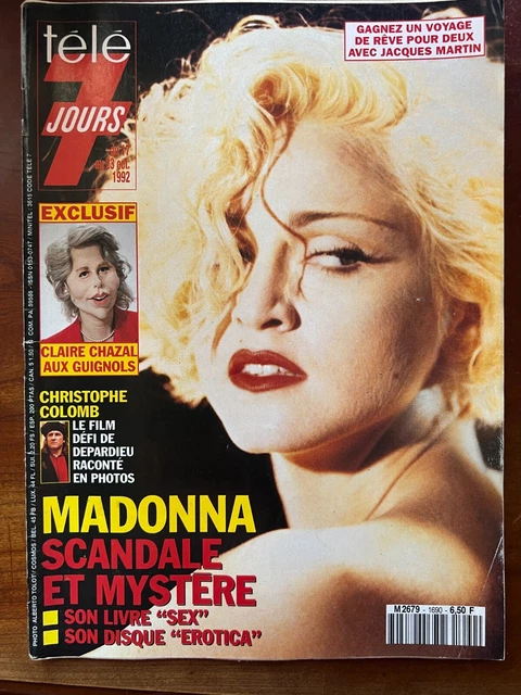 TÉLÉ 7 JOURS 17/10/1992; Madonna, scandale et mystère/ Nilda Fernandez/ Chazal EUR 10,00 ...