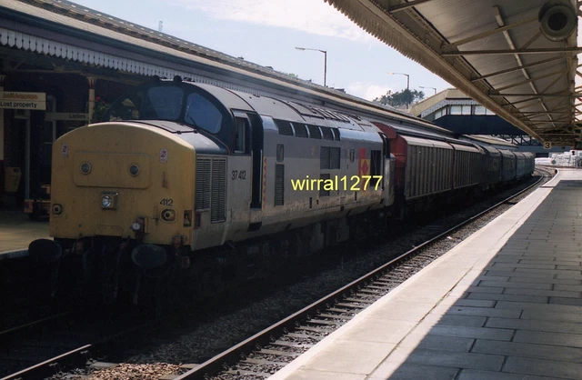 ORIGINAL RAILWAY PHOTOGRAPHIC negative Class 37 37412 at Truro £3.00 ...