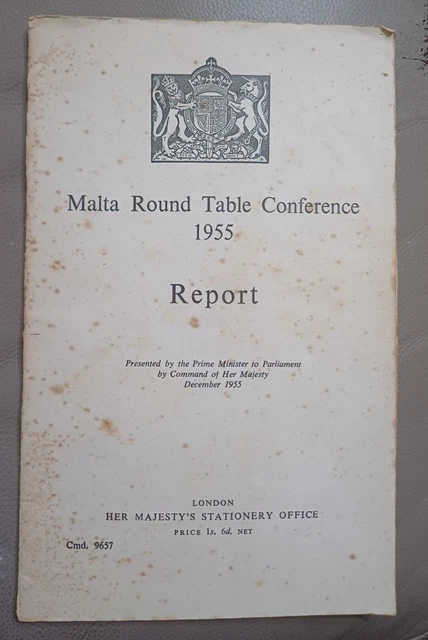 RARE MALTA POLITICAL Booklet Nationalist Party Malta Round Table ...