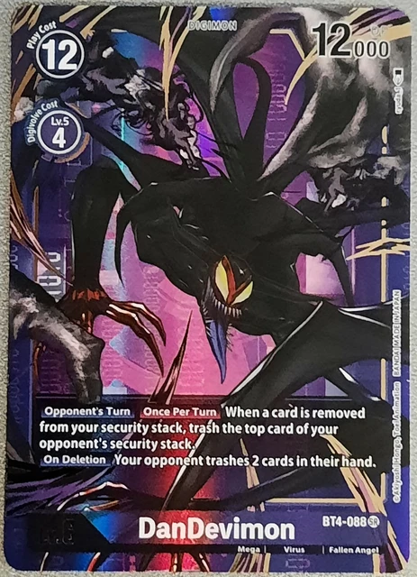 DIGIMON CARD GAME DanDevimon BT4-088 SR Alternate art English EUR 19,90 - PicClick FR