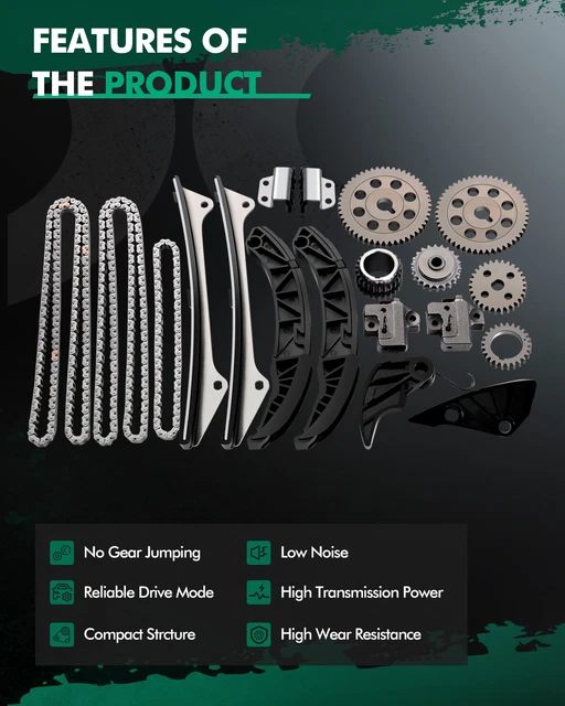 TIMING CHAIN KIT for Hyundai Santa Fe kia Sorento 06-13 3.5L 3.8L V6 ...