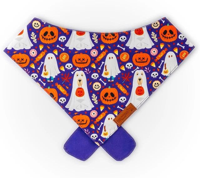 PAWS BOUTIQUE PREMIUM Dog Bandana/Scarf | Design: Boo-Tiful Pooch ...