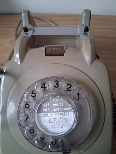 RETRO GPO GREY Rotary Dial Vintage Telephone TELE 706R Batch Sampled ...