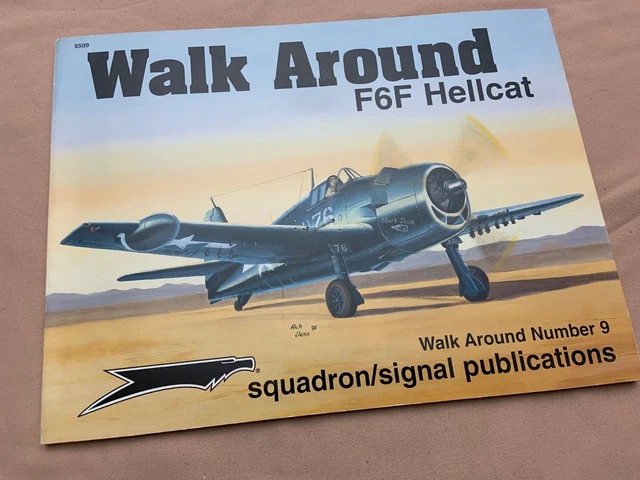 GRUMMAN F6F HELLCAT Walk Around - Number 9 - Squadron Signal - VG cond ...