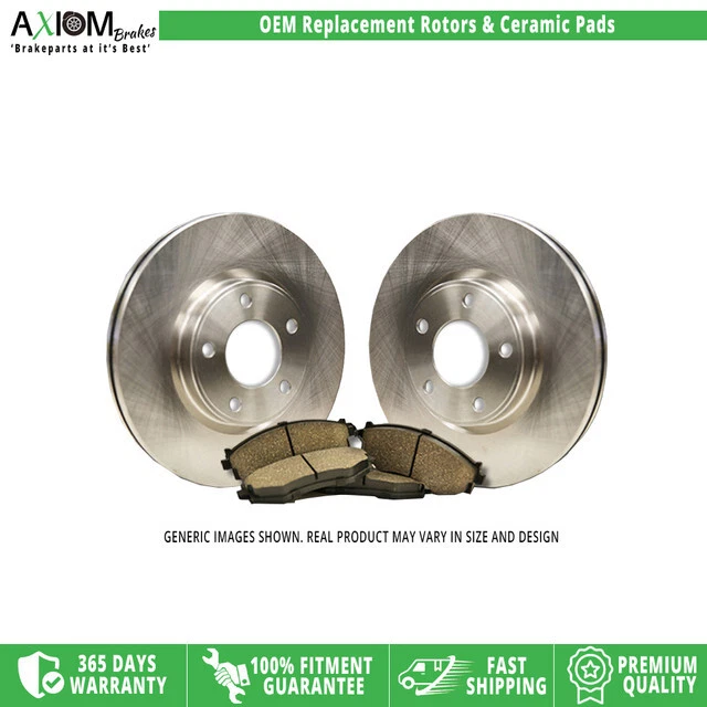 (REAR KIT) PREMIUM OEM Replacement - 2 Disc Brake Rotors - 4 Ceramic Brake Pads $98.62 - PicClick CA
